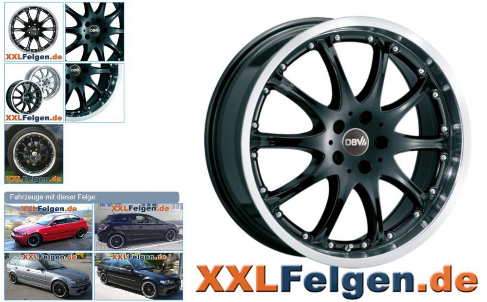 Neue Bilder der schwarzen DBV Australia Felgen online
